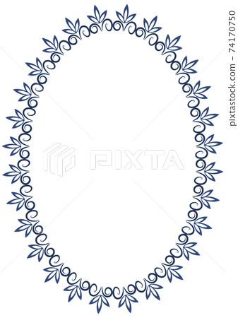 Abstract graphic is a lace plant-based frame.... - Stock Illustration ...