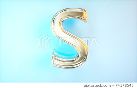3D rendering english word s - Stock Illustration [74178545] - PIXTA