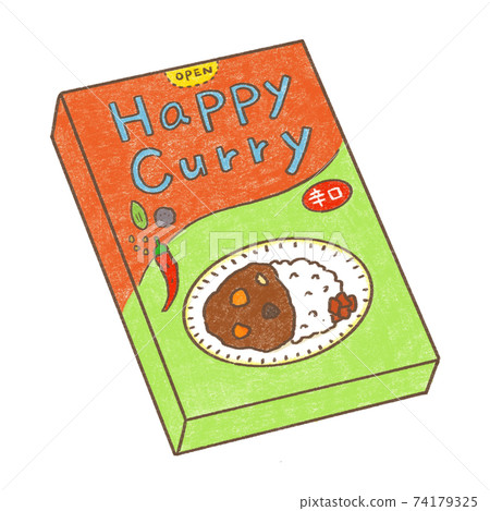 Illustration of cute ingredients_Retort curry 1 - Stock Illustration ...
