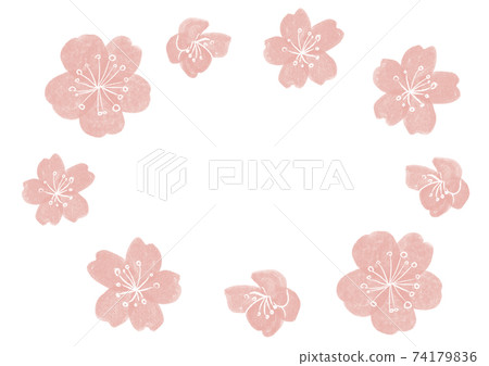 Cherry tree frame - Stock Illustration [74179836] - PIXTA