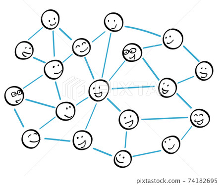 Network by stickman connection - Stock Illustration [74182695] - PIXTA