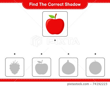 Find the correct shadow. Find and match the... - Stock Illustration ...