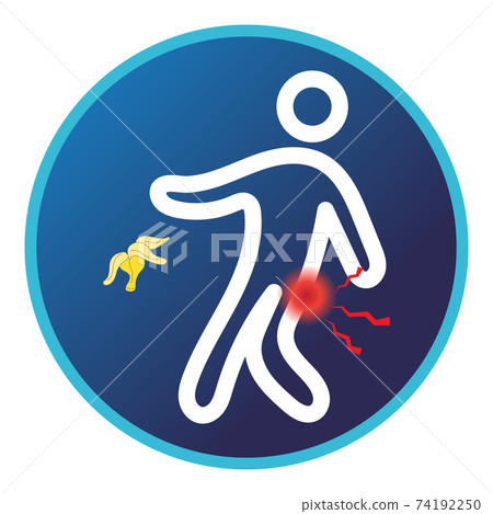 Injury of the back pain icon, concept symptom... - Stock Illustration ...