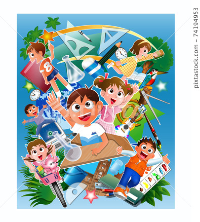 School life-elementary school - Stock Illustration [74194953] - PIXTA