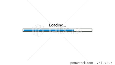 vector modern blue loading bar on white background - Stock Illustration ...