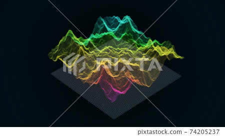 Colorful science, 3D graph - Stock Illustration [74205237] - PIXTA