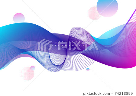 Modern wave shape abstract background - Stock Illustration [74218899 ...