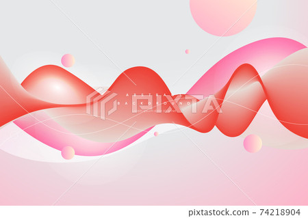 Modern wave shape abstract background - Stock Illustration [74218904 ...