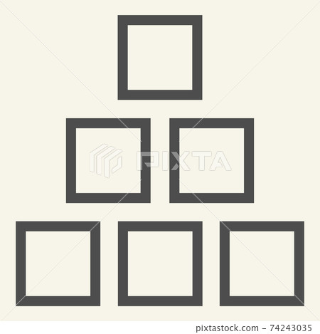 Square chart line icon. Diagram vector... - Stock Illustration ...