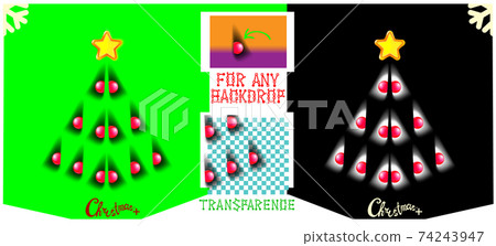 Pretty Christmas tree made of speck, deepening...-插圖素材 [74243947] - PIXTA圖庫