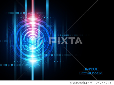 Circuit technology background with hi-tech... - Stock Illustration ...