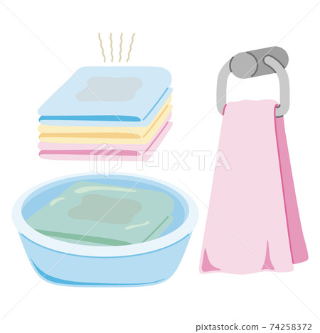 Illustration of bleaching a moldy towel - Stock Illustration [74258372 ...