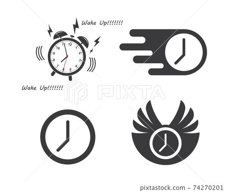 fast in time logo icon illustration design vector - Stock Illustration ...