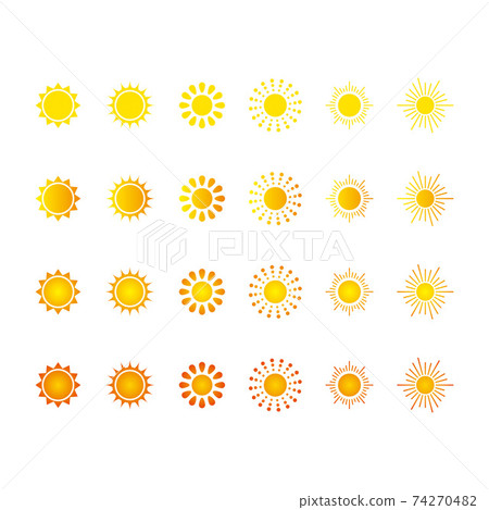 Picto icon sun - Stock Illustration [74270482] - PIXTA