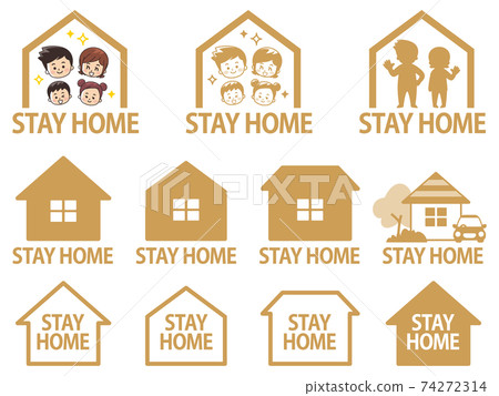 Stay home refraining from going out, measures... - Stock Illustration ...