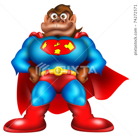 Gorilla Superman - Stock Illustration [74272571] - PIXTA