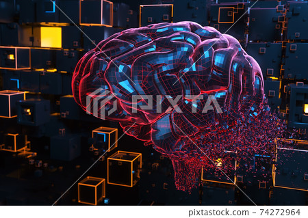 Human brain exploding or shattering - Stock Illustration [74272964] - PIXTA