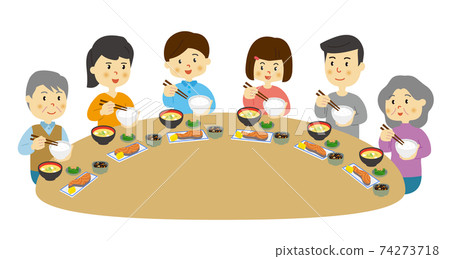 Family, table illustration - Stock Illustration [74273718] - PIXTA