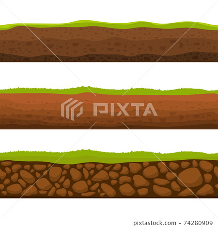 Seamless ground section vector design... - Stock Illustration [74280909 ...