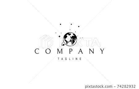 Vector logo on which an abstract image of the... - Stock Illustration ...