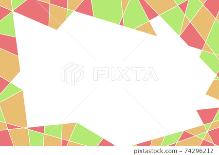 Geometric frame warm colors - Stock Illustration [74296212] - PIXTA