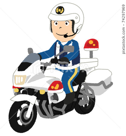 Police Motorcycle Clipart