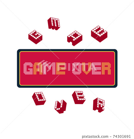 Game over typography vector design, Tee shirt... - Stock Illustration ...