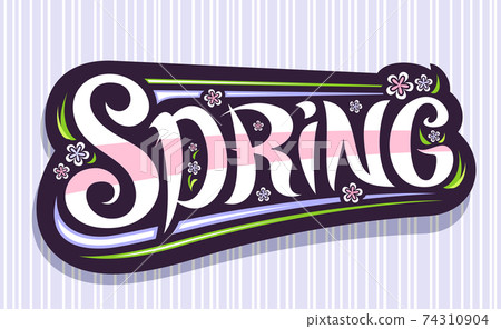 Vector logo for Spring - Stock Illustration [74310904] - PIXTA