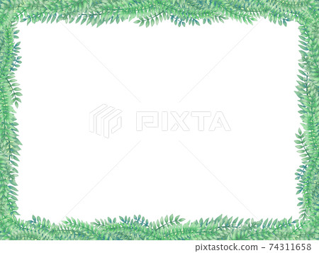 Fresh green frame background - Stock Illustration [74311658] - PIXTA