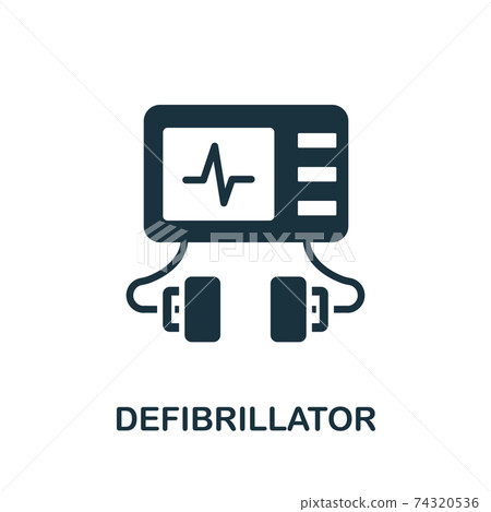 Defibrillator icon. Simple element from medical... - Stock Illustration ...