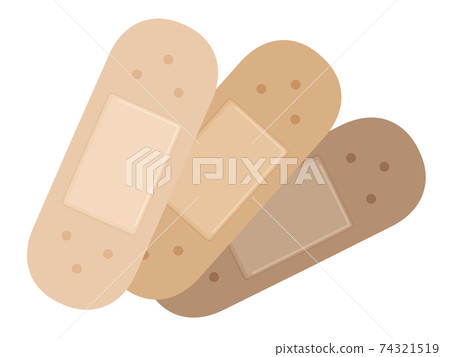 Cute adhesive plaster illustrations_3 - Stock Illustration [74321519 ...