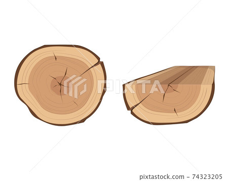 Wood trunks vector - Stock Illustration [74323205] - PIXTA