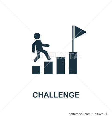 Challenge vector icon symbol. Creative sign... - Stock Illustration ...