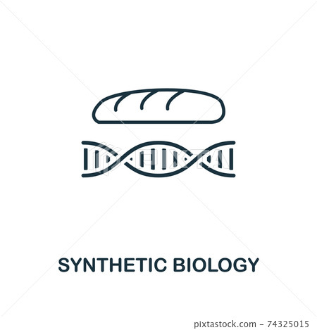 Synthetic Biology line icon. Thin style element... - Stock Illustration ...