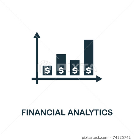 Financial Analytics icon. Creative element... - Stock Illustration ...
