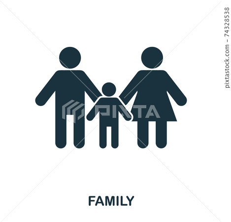 A Family icon. Mobile apps, printing and more... - Stock Illustration ...