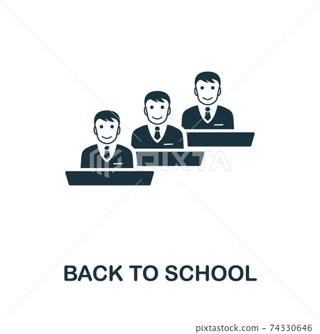 Back To School vector icon symbol. Creative... - Stock Illustration ...