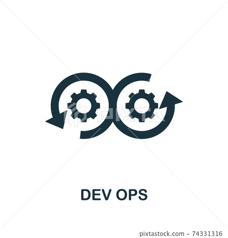 Dev Ops icon. Simple element from digital... - Stock Illustration ...