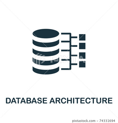 Database Architecture icon. Simple element from... - Stock Illustration ...