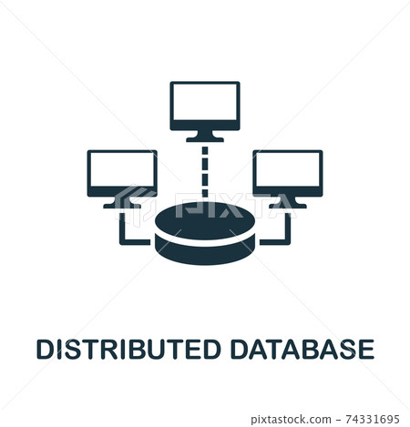Distributed Database icon. Simple element from... - Stock Illustration ...
