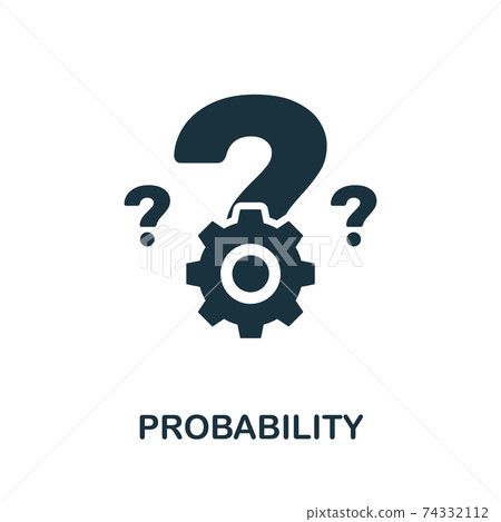 Probability vector icon symbol. Creative sign... - Stock Illustration ...