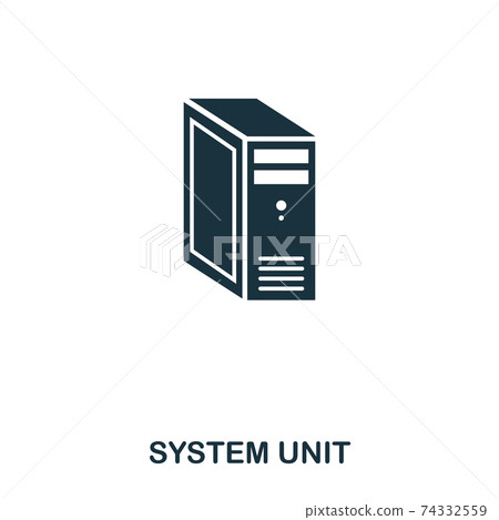 System Unit icon. Line style icon design. UI.... - Stock Illustration ...