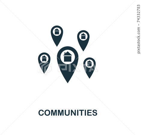 Communities icon. Creative element design from... - Stock Illustration ...
