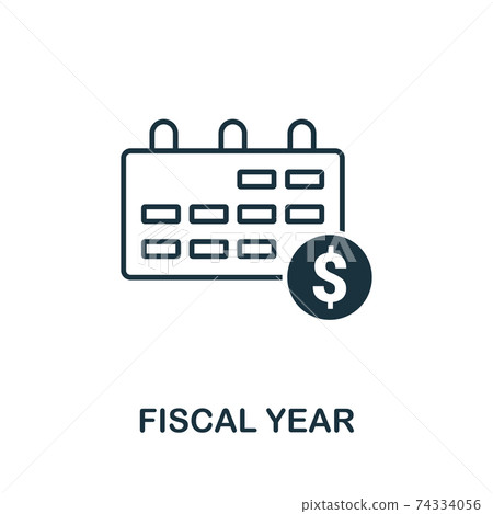Fiscal Year vector icon symbol. Creative sign...-插圖素材 [74334056] - PIXTA圖庫