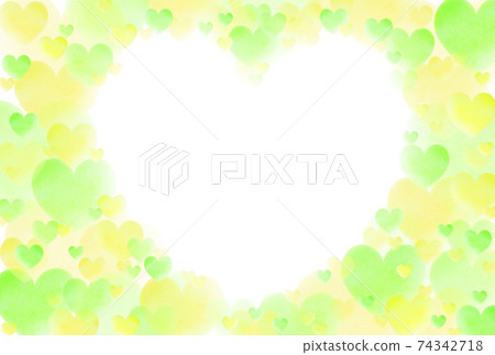 Frame material Heart-shaped frame made of... - Stock Illustration ...