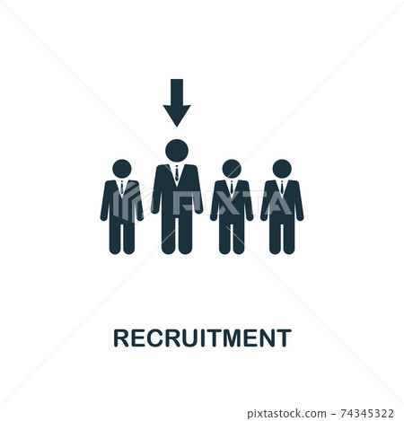 Recruitment creative icon. Simple element... - Stock Illustration ...