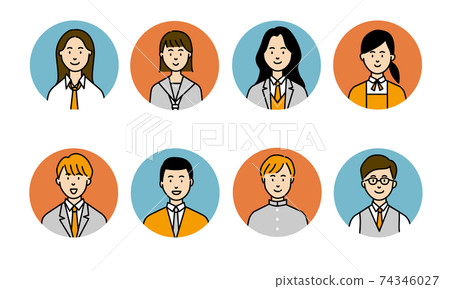 Student circle icon in uniform - Stock Illustration [74346027] - PIXTA