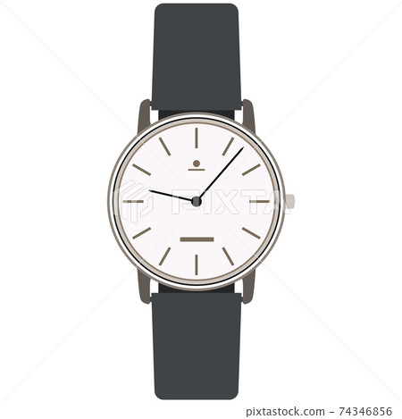 Elegant classic analog wrist watch vector... - Stock Illustration ...