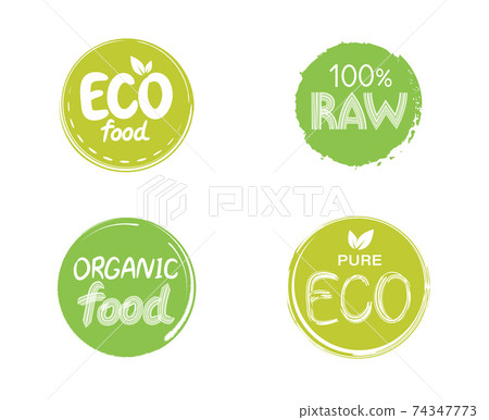 Emblem, sign for packages, natural products and... - Stock Illustration ...