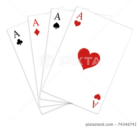 Playing card ace set - Stock Illustration [74348741] - PIXTA
